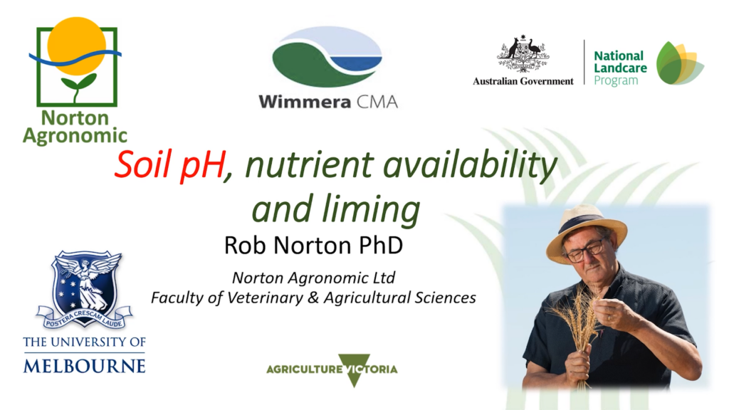 Wimmera CMA | Soil pH, nutrient availability and liming webinar series