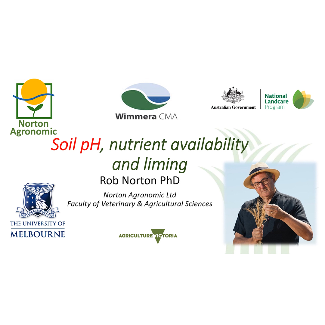 Wimmera CMA | Soil pH, nutrient availability and liming webinar part1